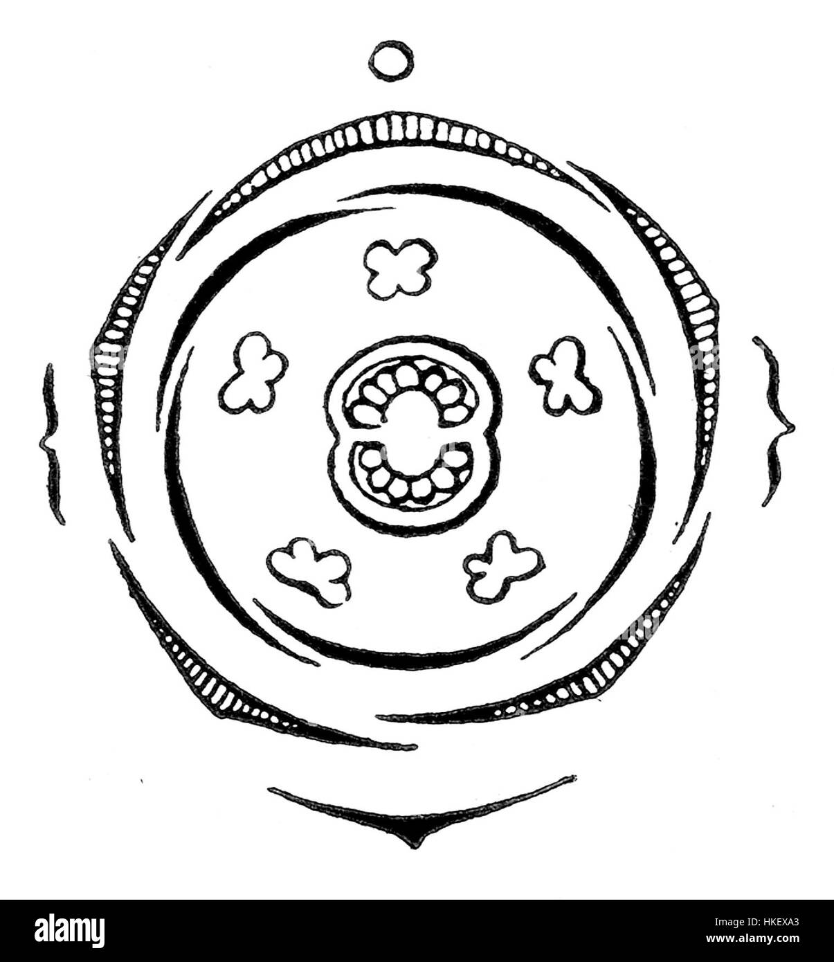 Intricate botanical illustration showcasing Black and White Stock ...