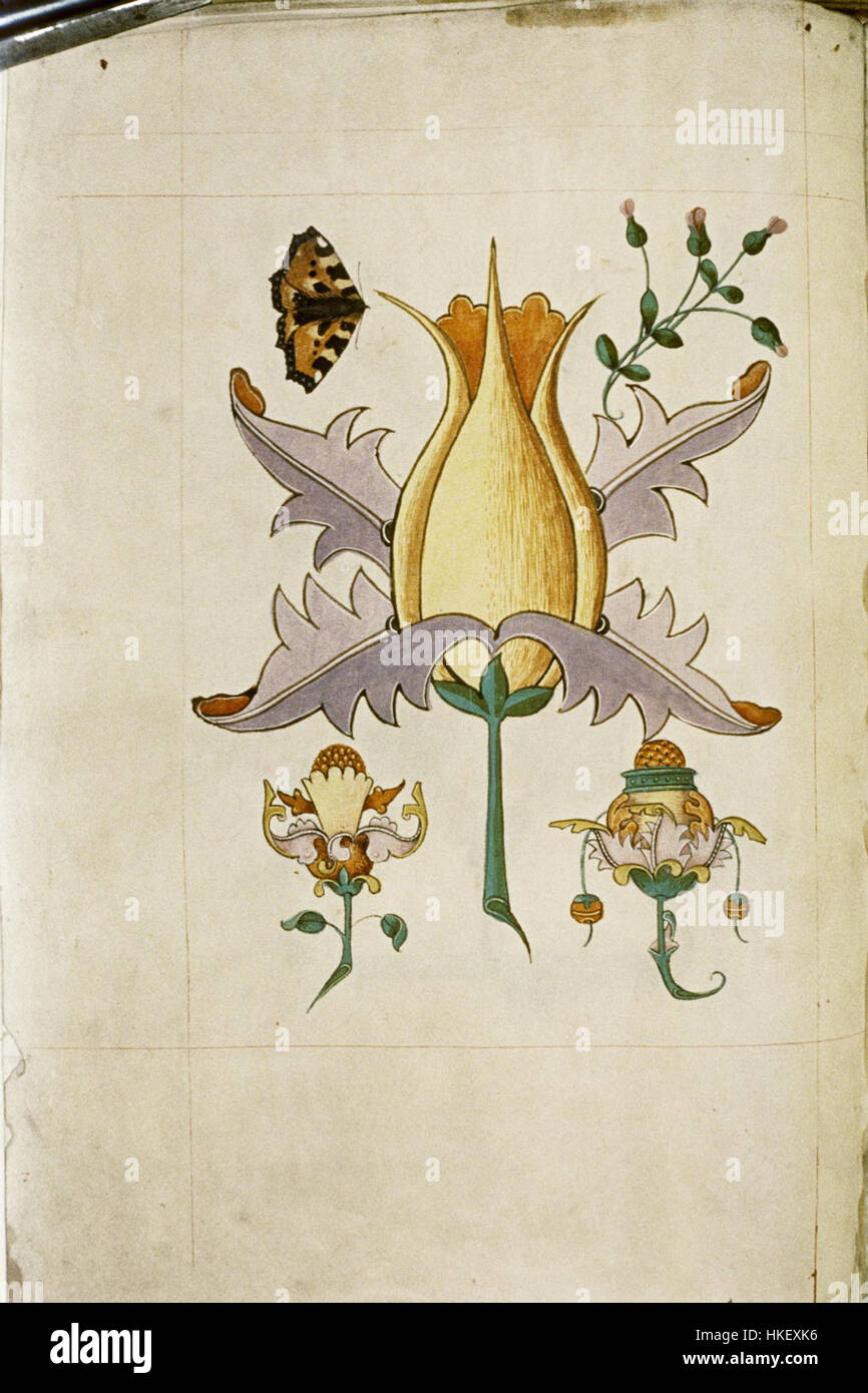 The Tudor Pattern Book, a manuscript from the 16th century, showcases ...