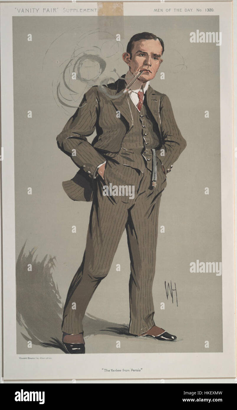 This 1912 Vanity Fair illustration depicts William Morgan Shuster, an ...