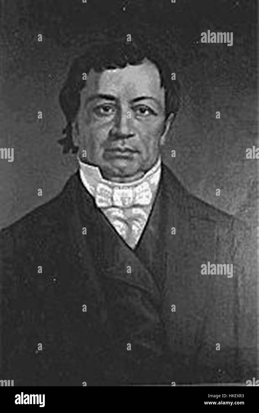 This historical portrait of William Badger, painted by an unknown ...