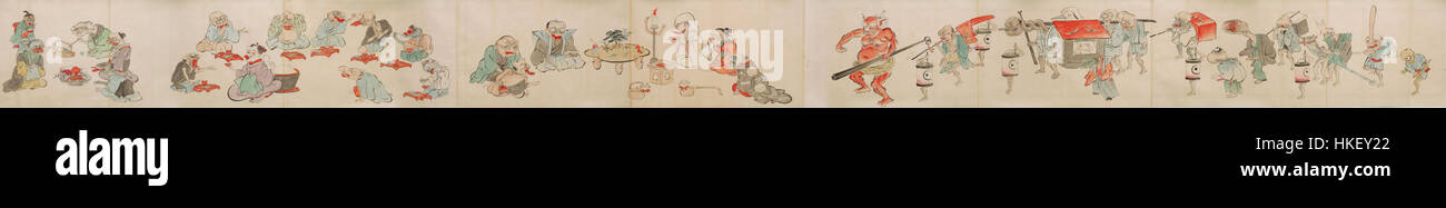 A painting titled 'Yokai Marriage 2,' featuring an artistic ...