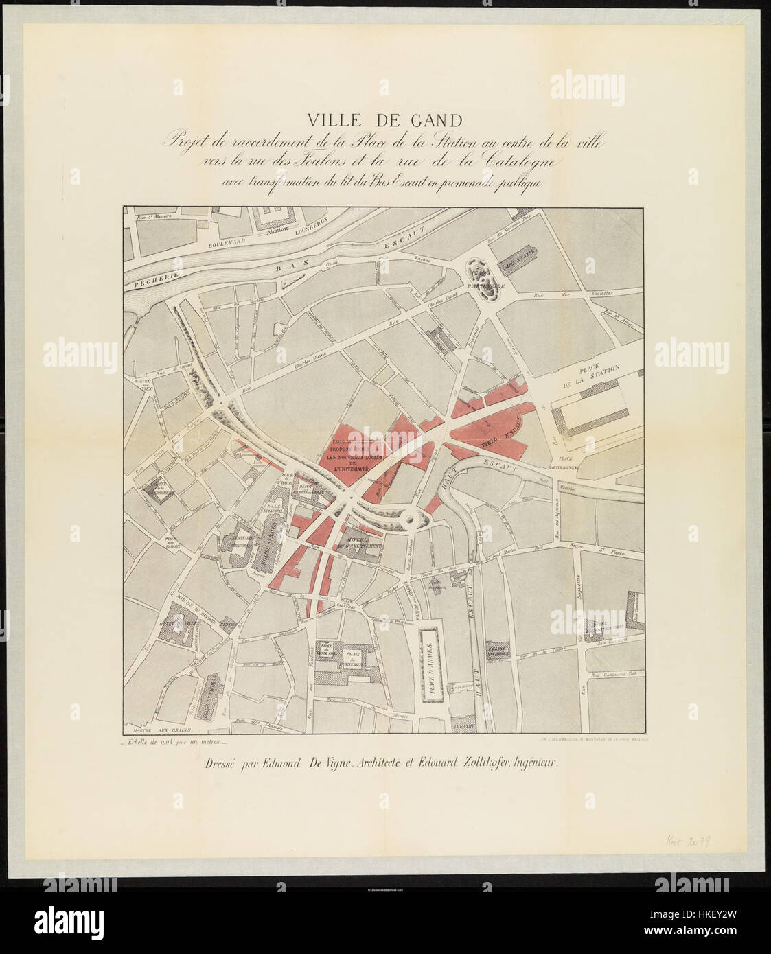 The 'Plan van Gent' by Zollikofer De Vigne offers a detailed map of the ...