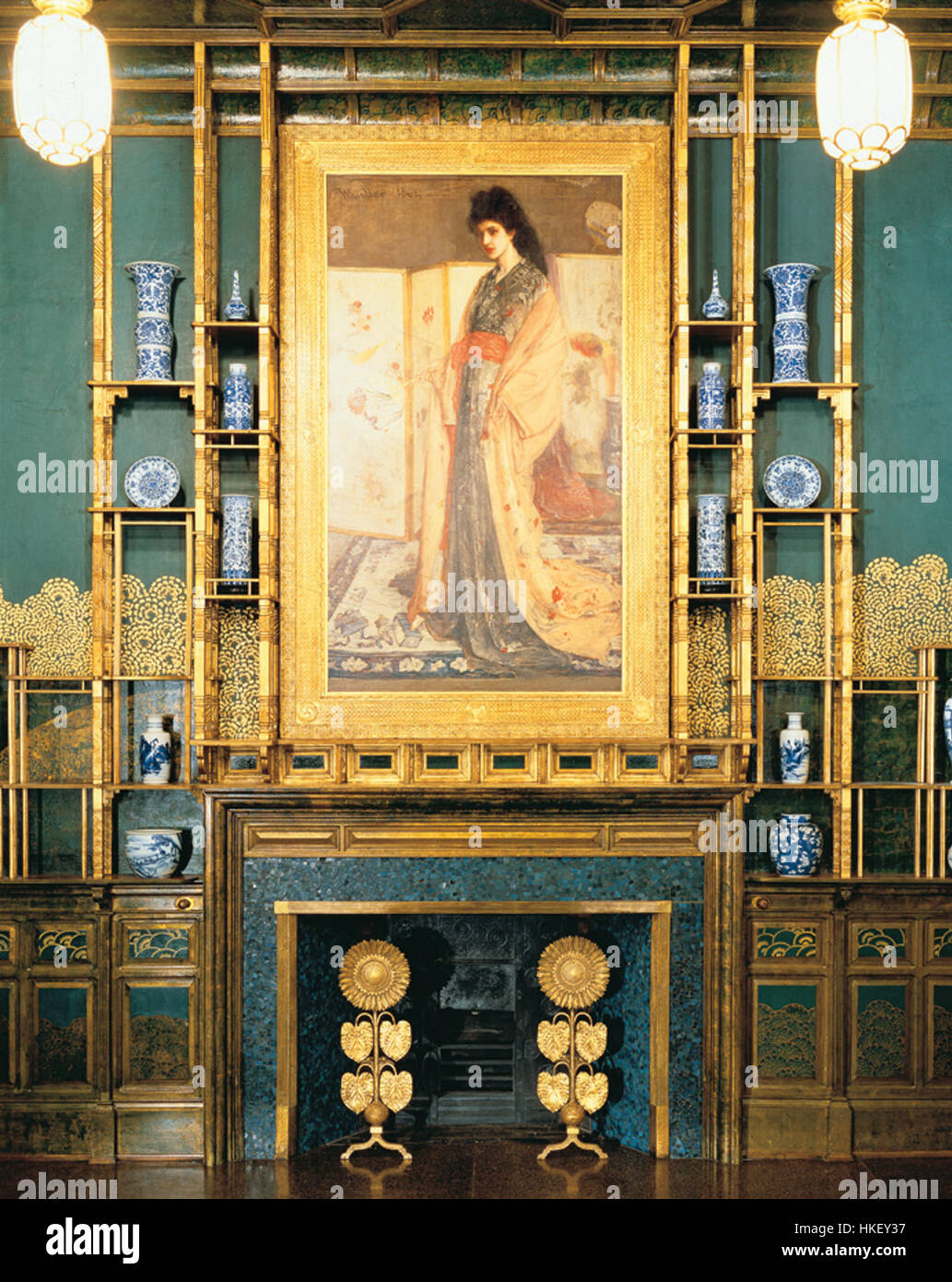 'The Peacock Room,' painted by James McNeill Whistler, features 'The ...
