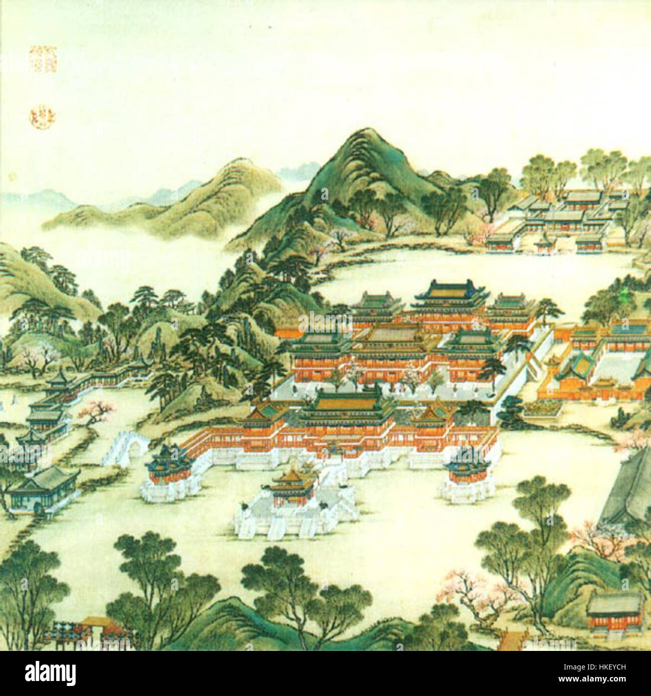 The Yuanmingyuan fanghu is a detailed piece of ancient Chinese art ...