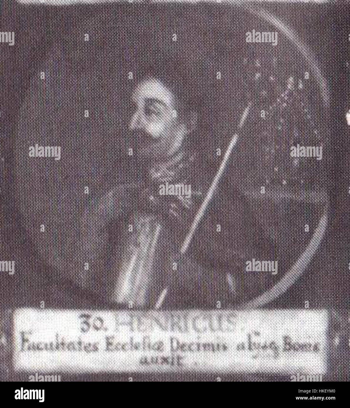 The painting titled '30 Heinrich I' is attributed to a historical ...