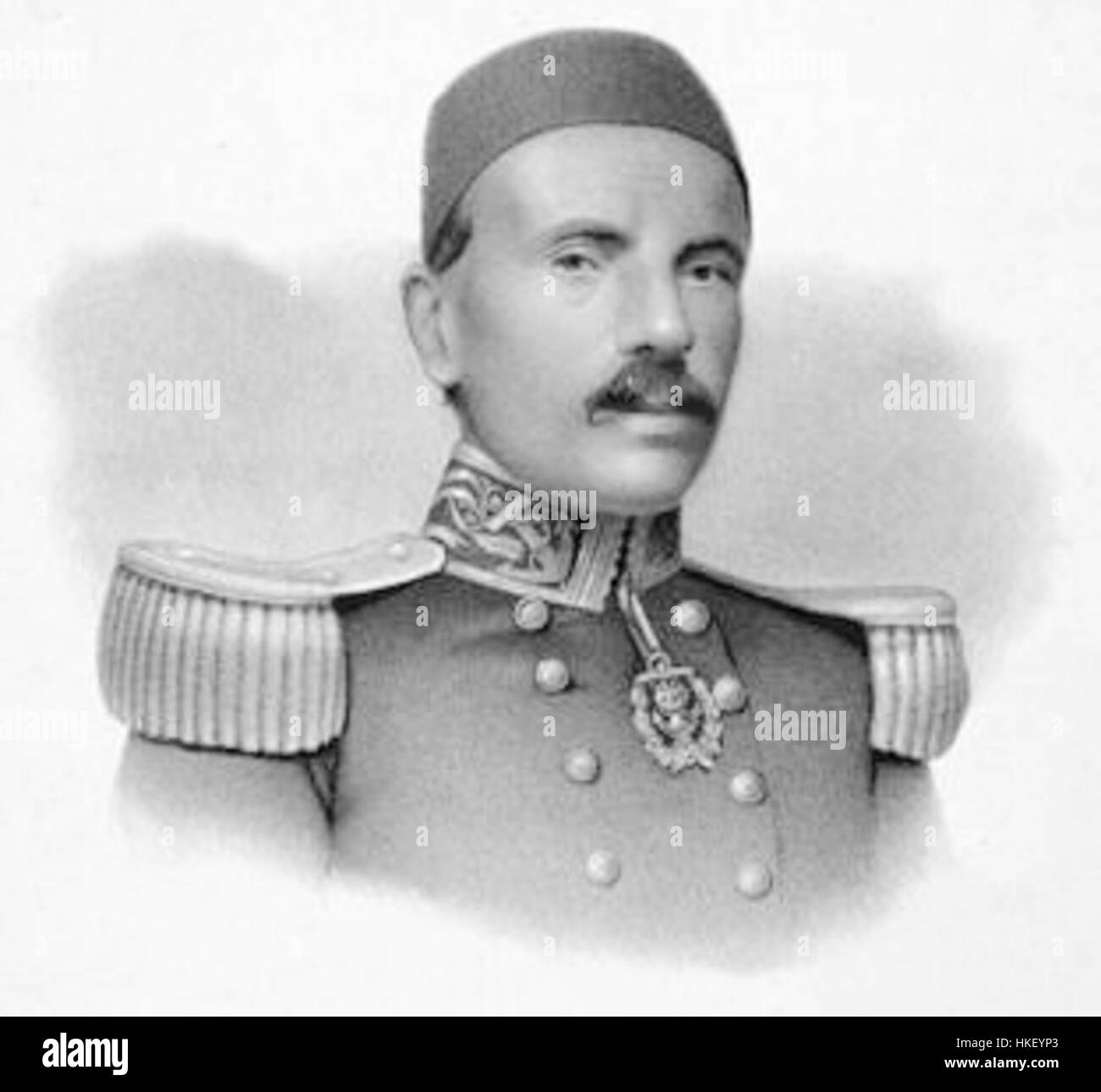 This painting, titled '1851 AminBey,' created by Moses Wight, likely ...