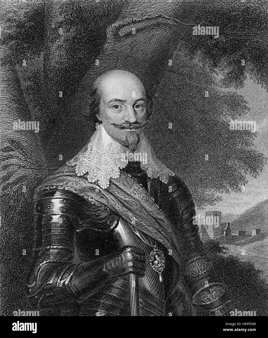 A portrait of the 1st Earl of Lindsey, an important historical figure ...