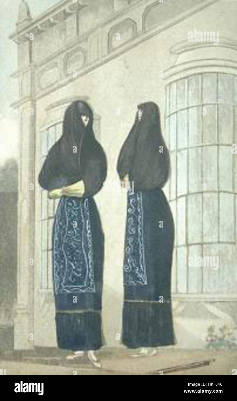 The painting 'Peruvian Muslimah' by Alexander Caldcleugh portrays a ...