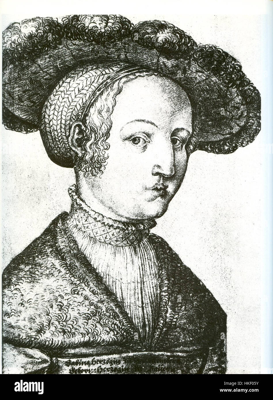 This artwork depicts *Sabine von Bayern*, an important historical ...