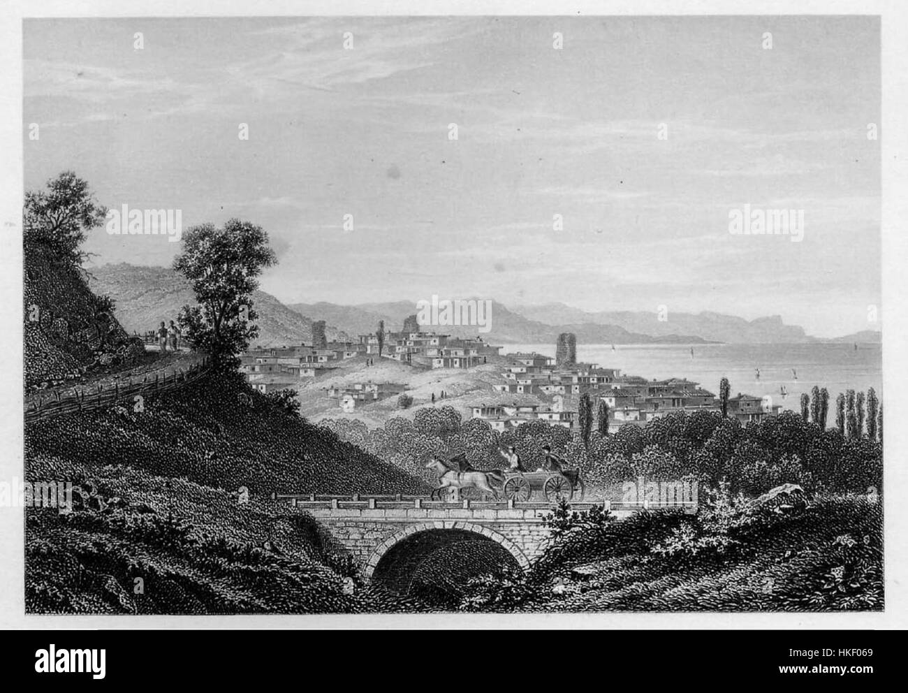 'Alushta 1869' is a painting that depicts the picturesque landscape of ...