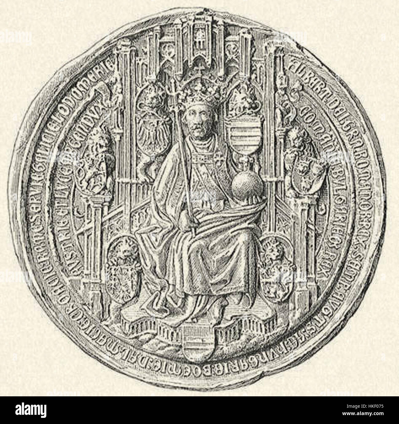 This portrait of Albert II of Habsburg depicts the Emperor of the Holy ...