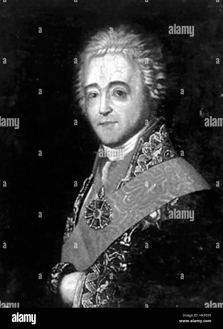 Alexey Razumovsky was a Russian nobleman, often depicted in engravings ...