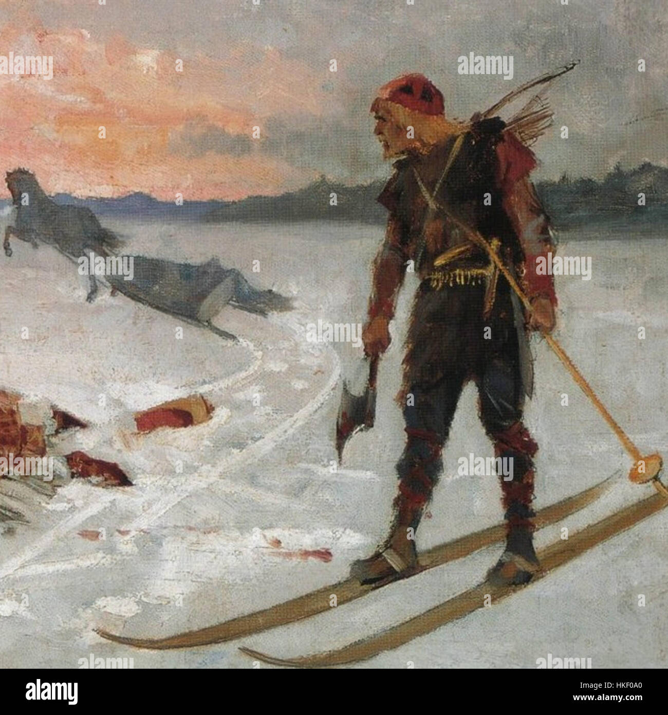 Albert Edelfelt’s painting depicts the dramatic moment of Bishop Henry ...