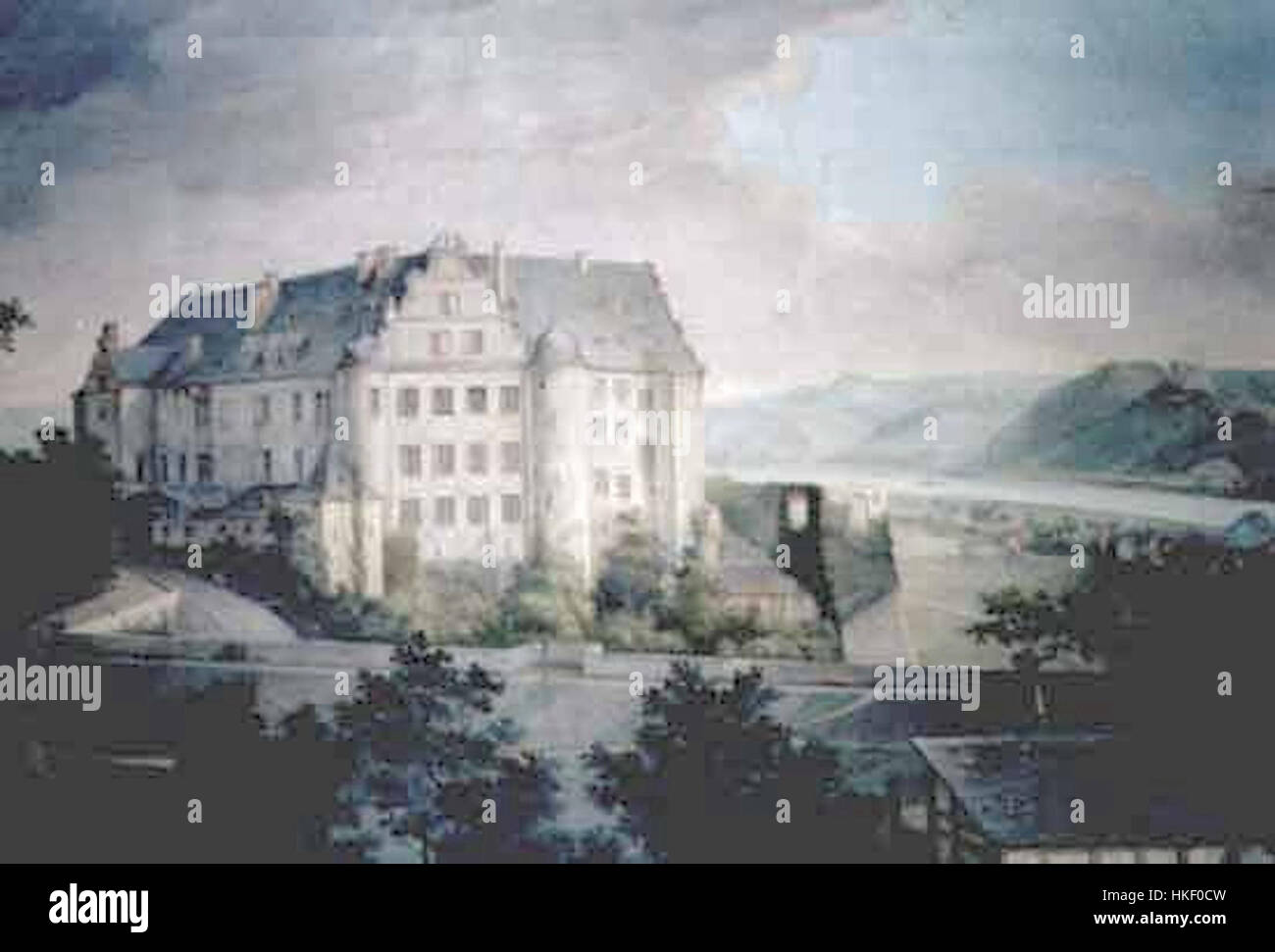 This image showcases Arenfels Renaissance Castle, a historic structure ...