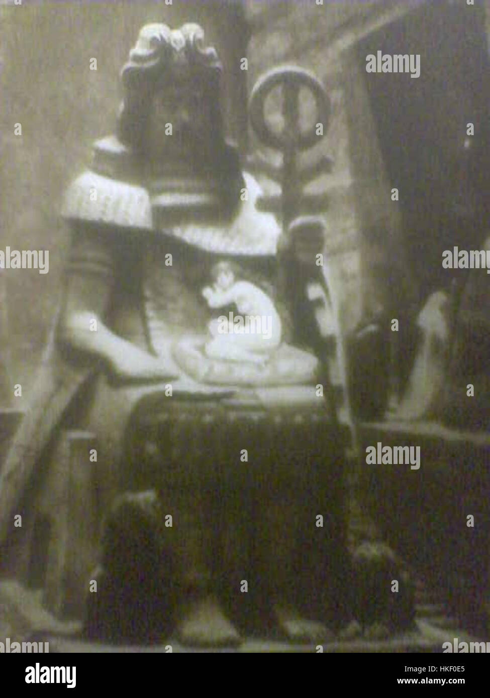 This painting depicts a human sacrifice to Baal, an ancient practice in ...