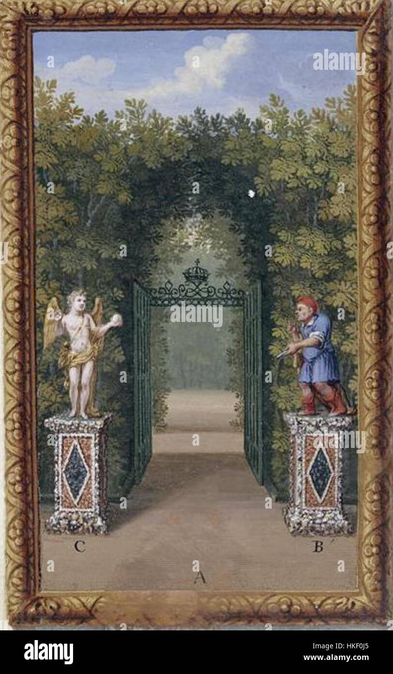 An artwork illustrating the story of Aesop and Cupid, combining the ...