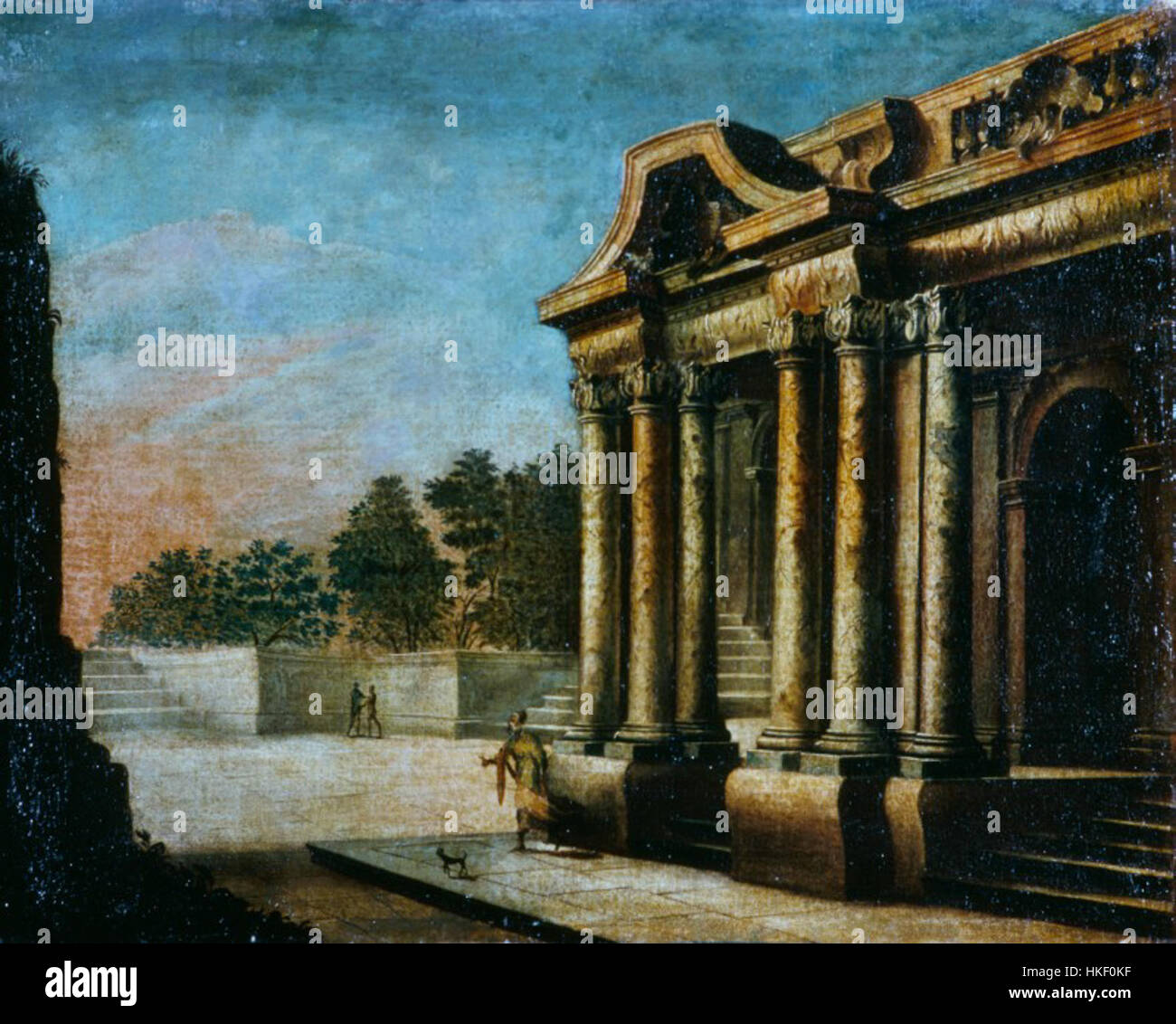 This 18th-century Venetian architectural fantasy, 'Capriccio di ...