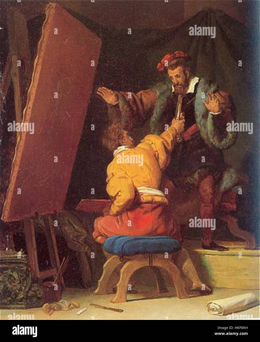 An artwork by Alexandre Evaristo Fragonard depicting a scene inspired ...