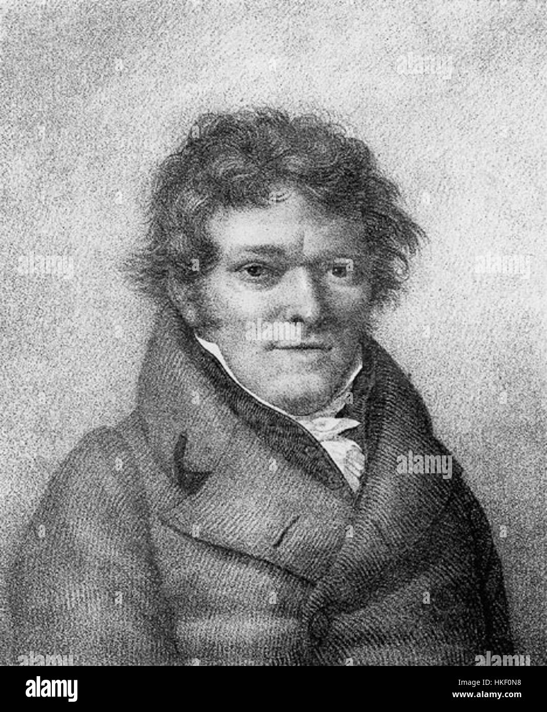 Alois Senefelder, the inventor of lithography, is portrayed in this ...