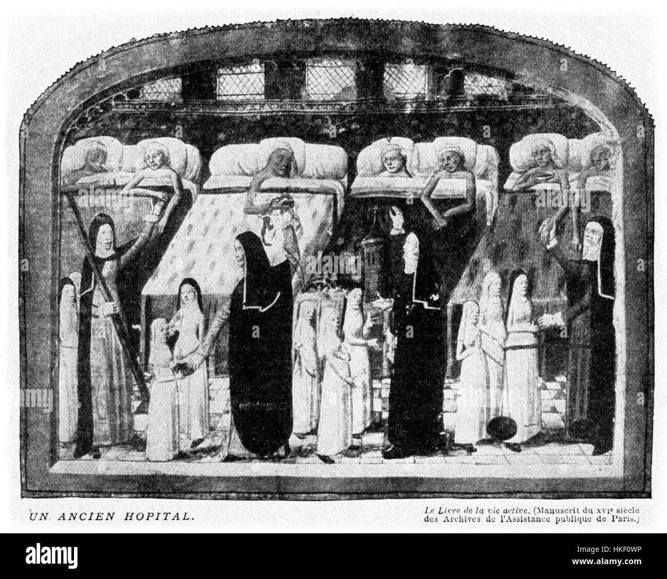 A painting of the ancient hospital (Ancien Hopital), showcasing its ...