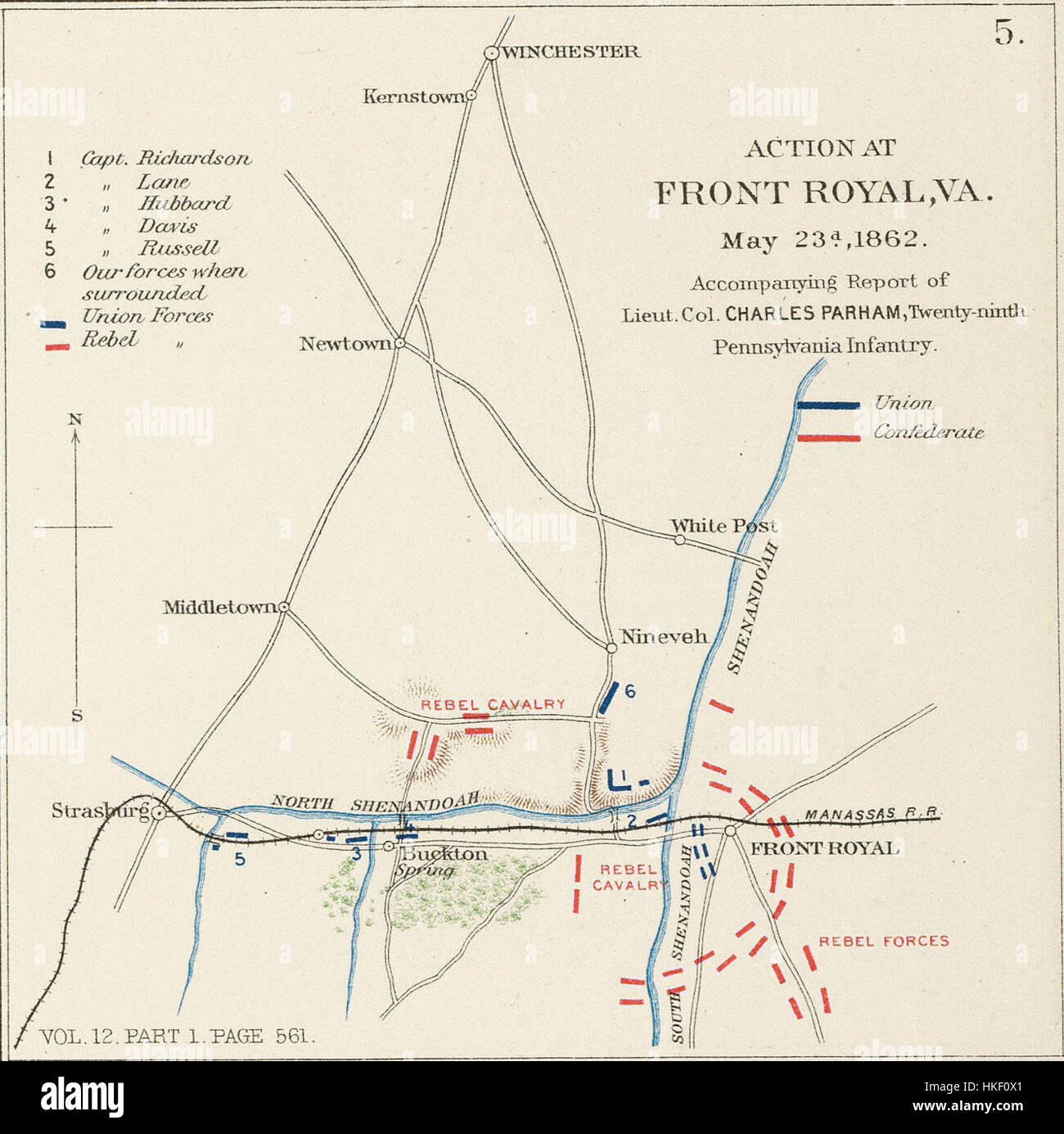 Front royal map hi-res stock photography and images - Alamy