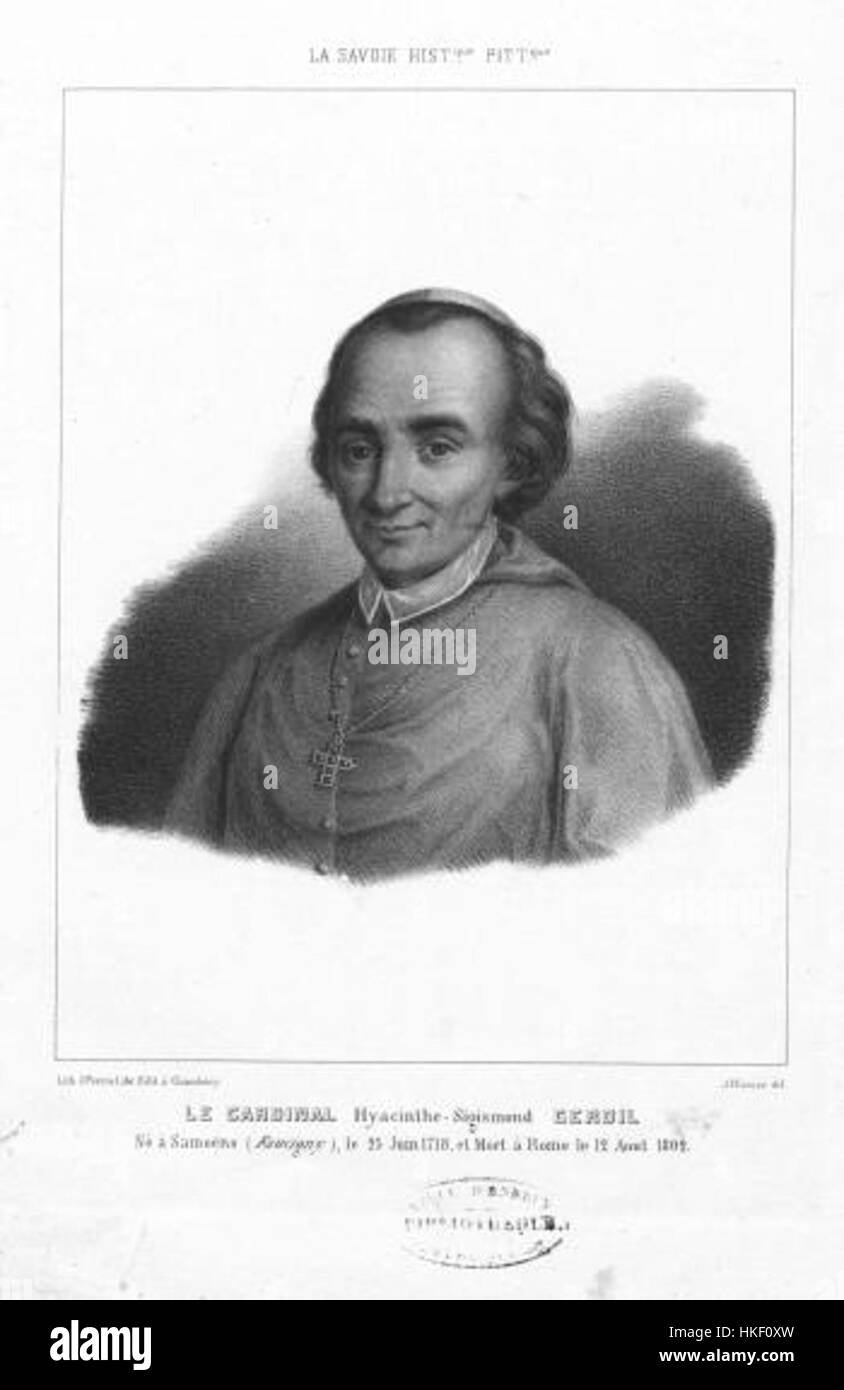 Cardinal H S Gerdil Stock Photo - Alamy