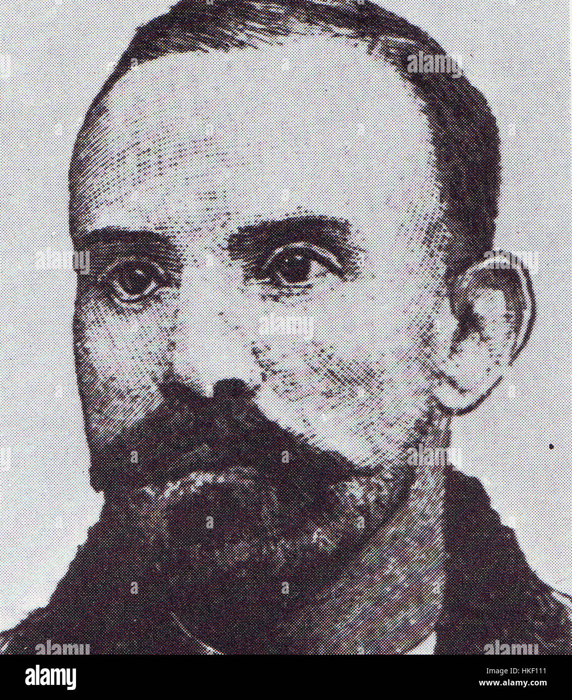 This portrait of Auguste Vaillant captures the likeness of the French ...