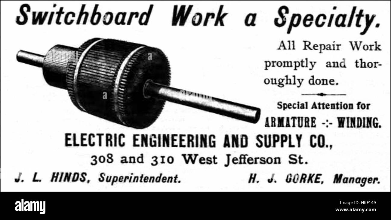 The 1894 illustration of electric engineering reflects the innovations ...