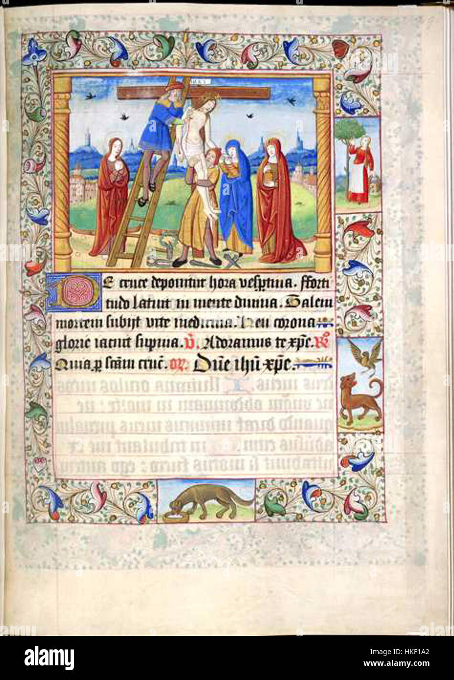*Deposition*, an artwork featured in *BL Royal 2 B XV Fol 049r*, is a ...
