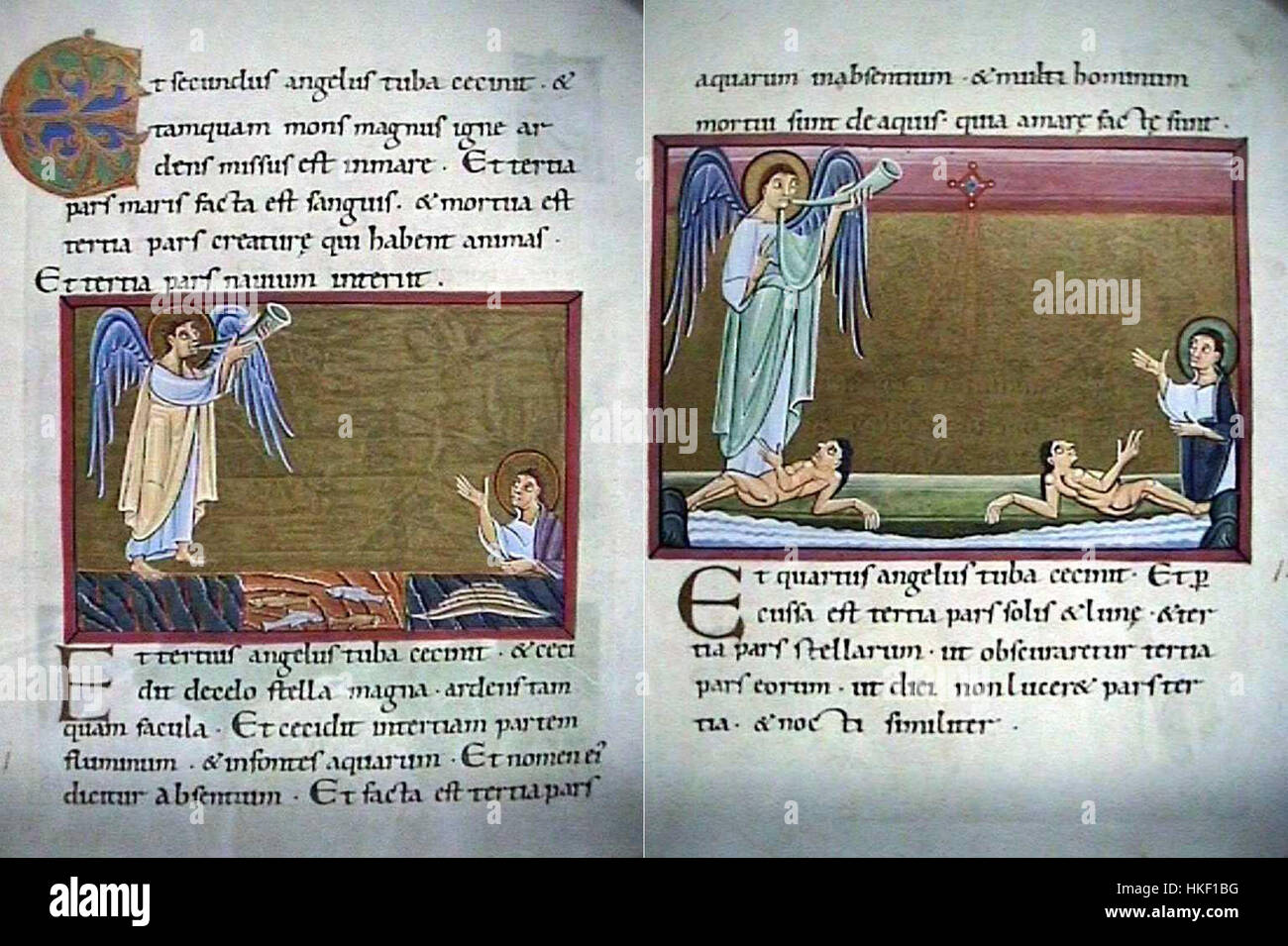 The 'Bamberg Apocalypse' is an illuminated manuscript from the medieval ...