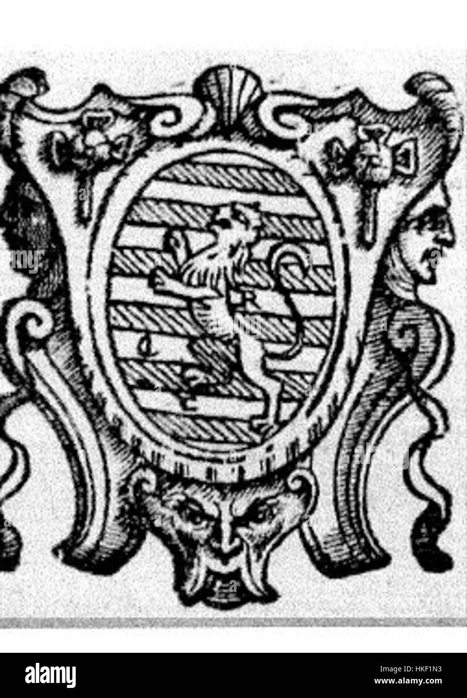 This coat of arms of *Bertrand de Chanac* features heraldic symbols ...