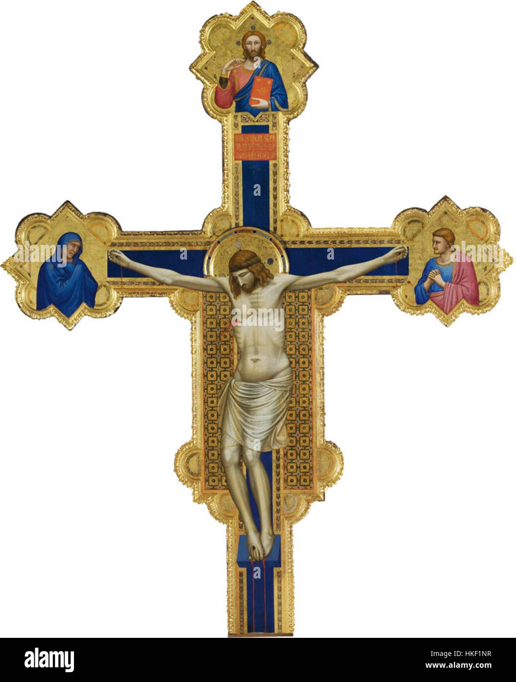 Christ on the cross 14th century crucifix hi-res stock photography and ...
