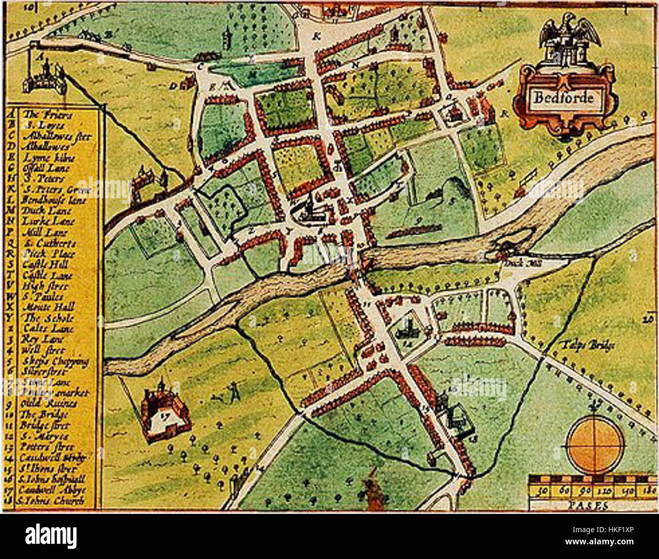 Bedford map hi-res stock photography and images - Alamy