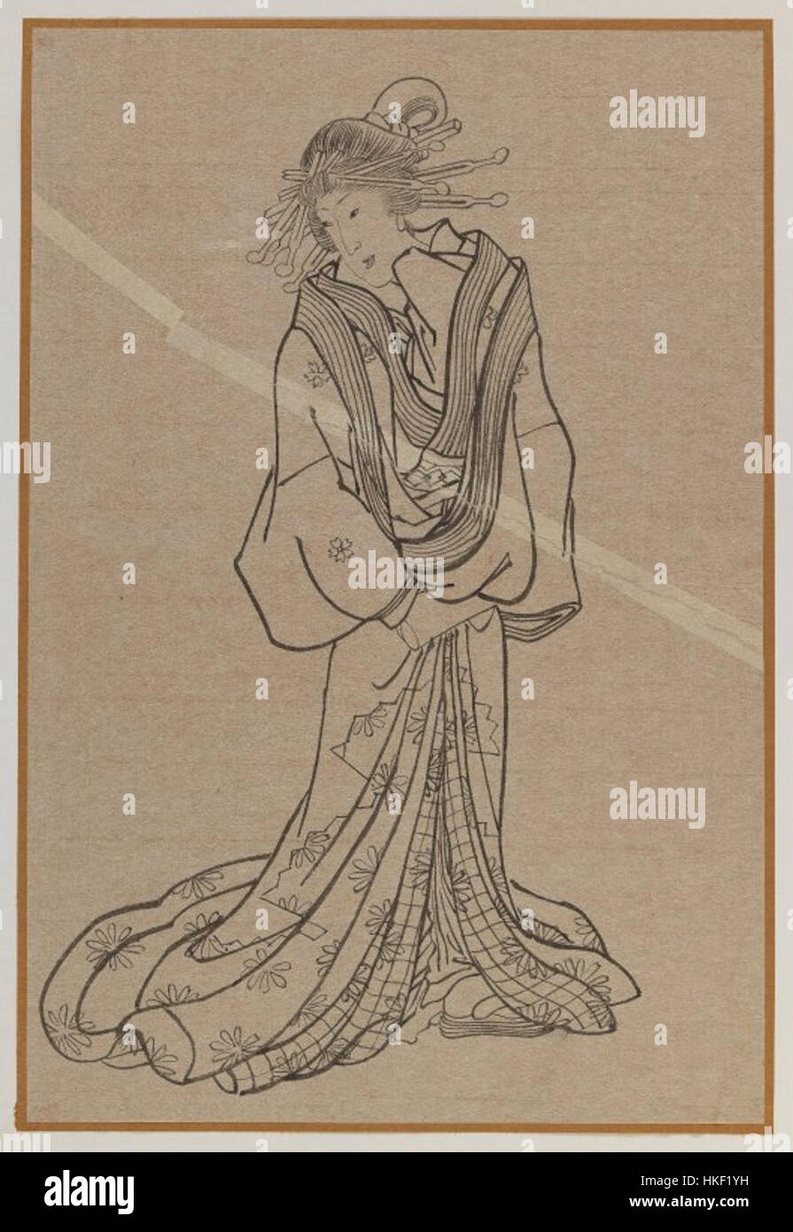 Courtesan sketch hi-res stock photography and images - Alamy