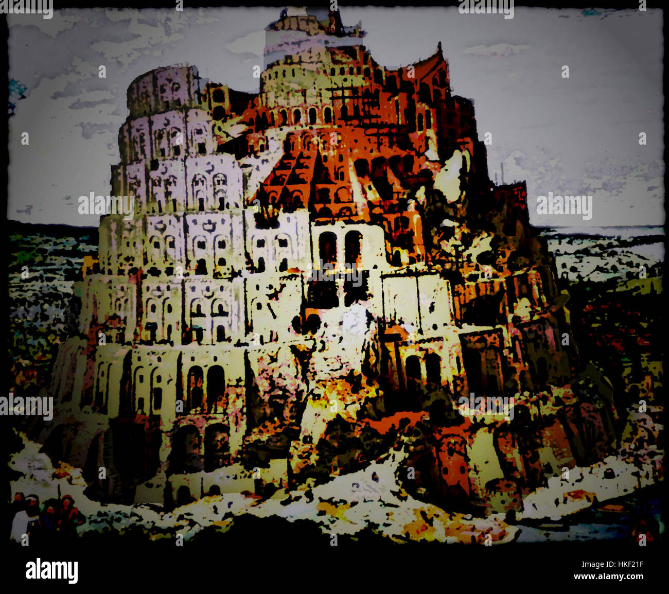 Dark babel icon Stock Photo - Alamy