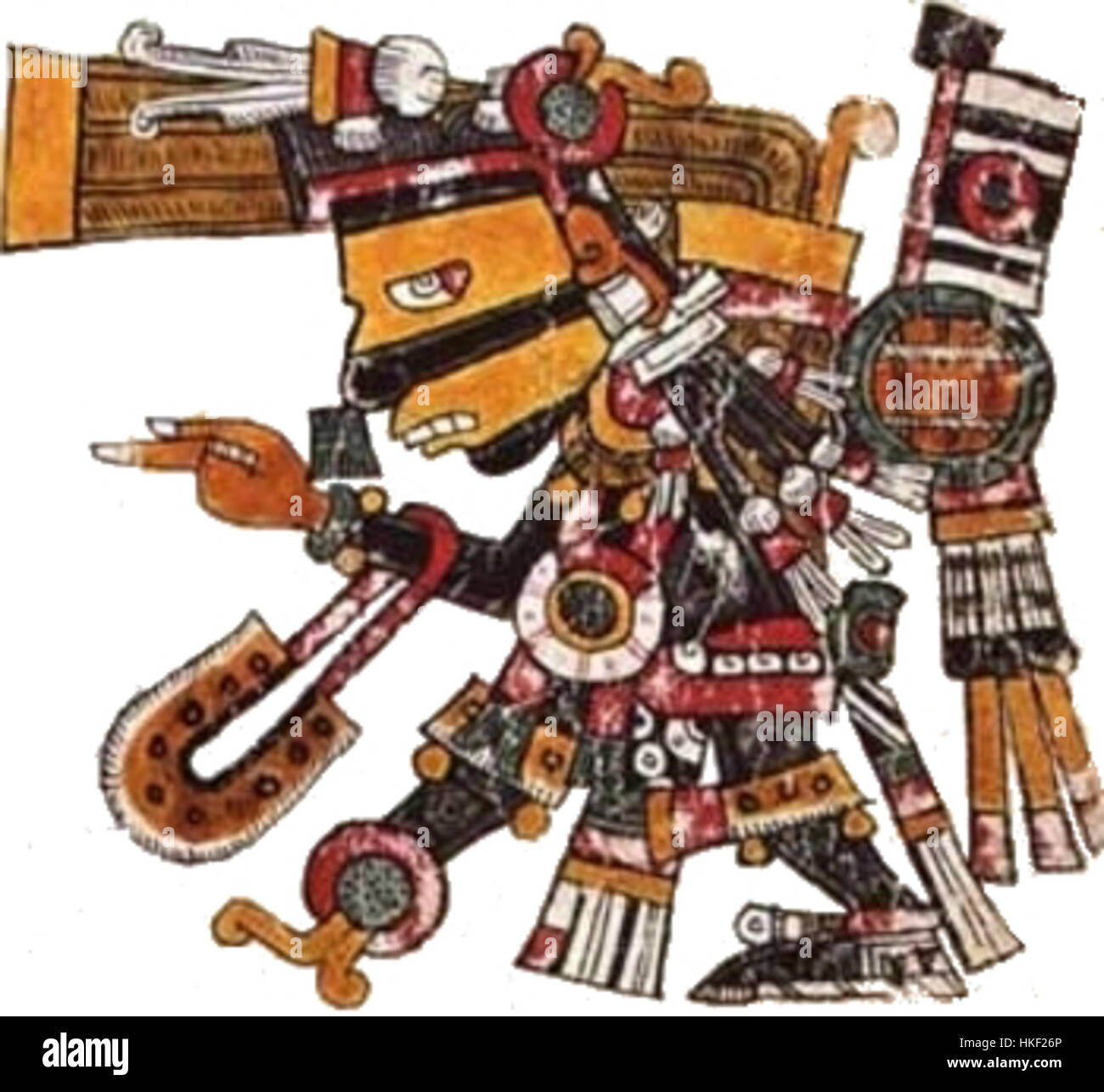 'Black Tezcatlipoca' is an artwork depicting the Aztec god Tezcatlipoca ...