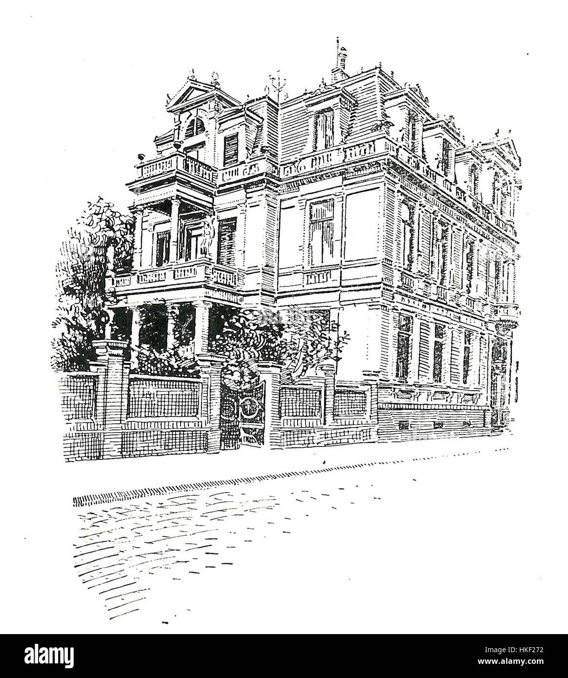 Building in historic residential Cut Out Stock Images & Pictures - Alamy