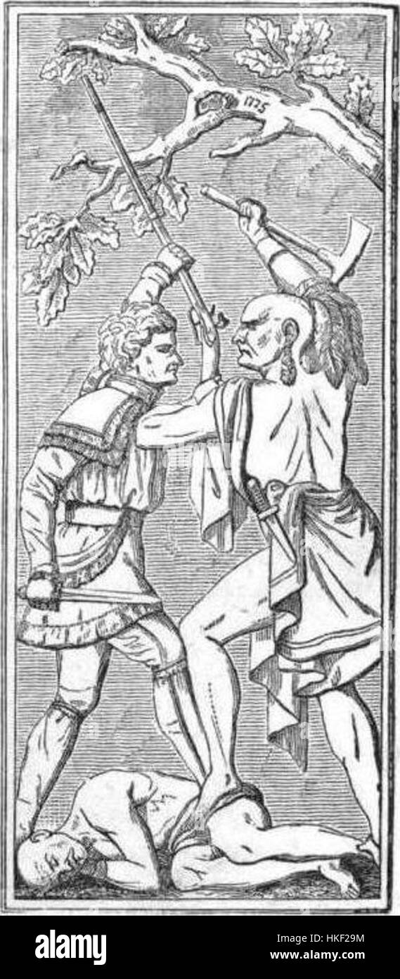 This historical painting depicts the famous American frontiersman ...