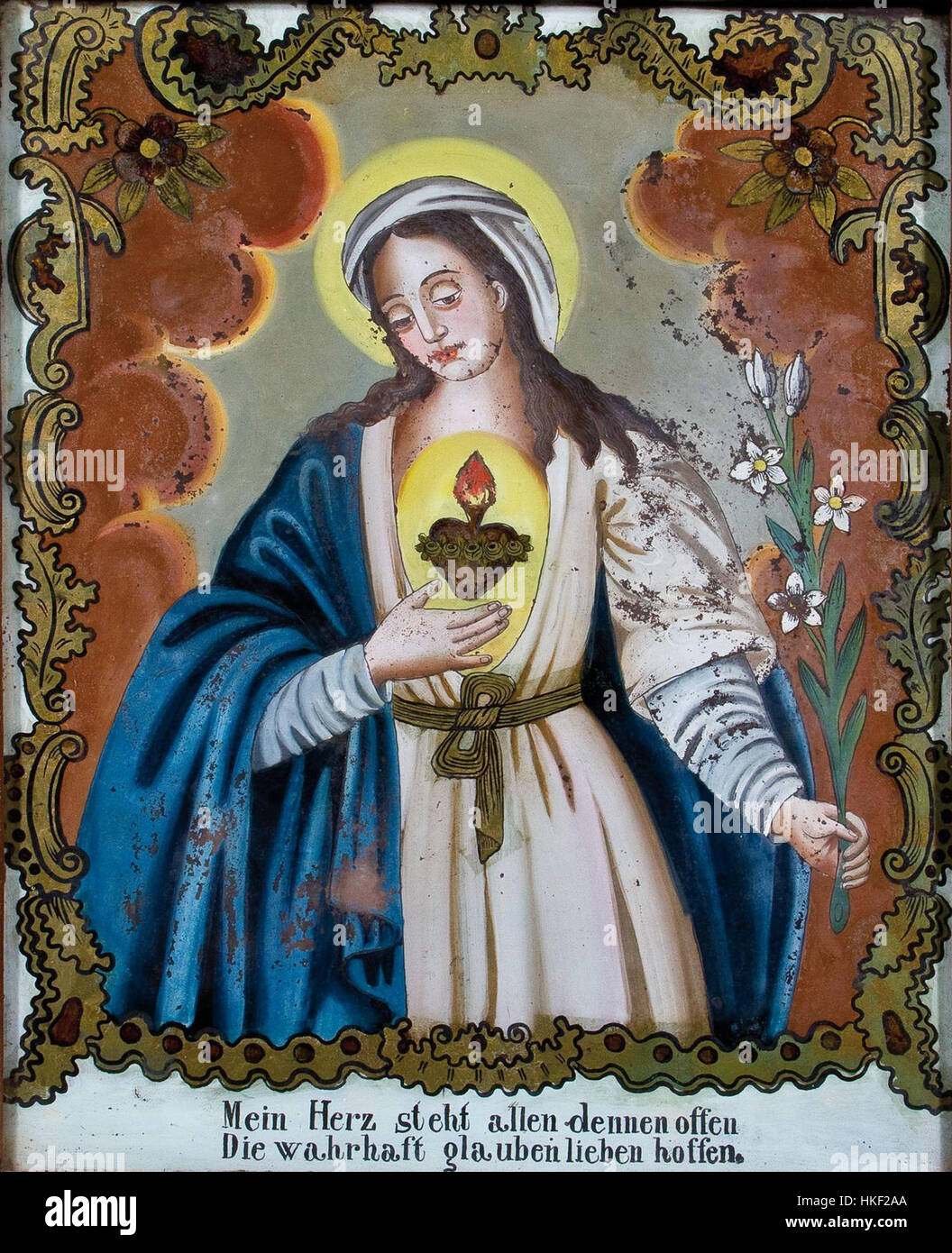 This early 20th-century work by Carl Josef Ruff jr. portrays 'Herz ...