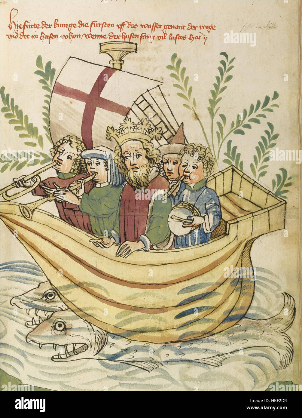 This historical manuscript, 'Buch Kaiser Sigismund,' contains writings ...