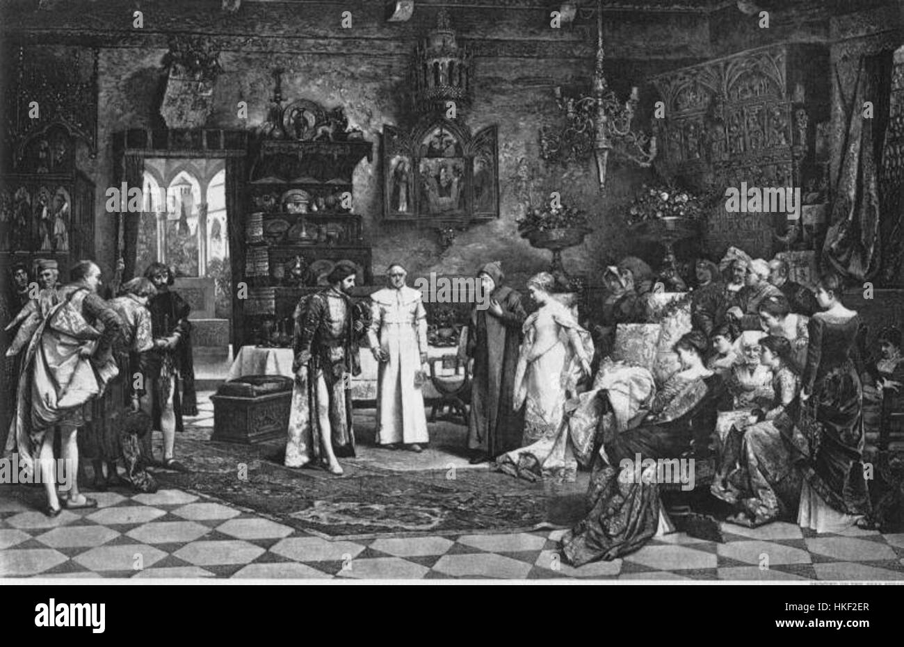 This painting by Brozik depicts Laura Petrarch, the beloved muse of the ...