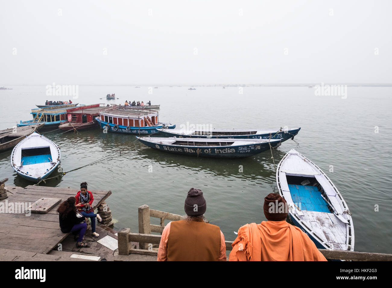 India varanasi landscape hi-res stock photography and images - Alamy