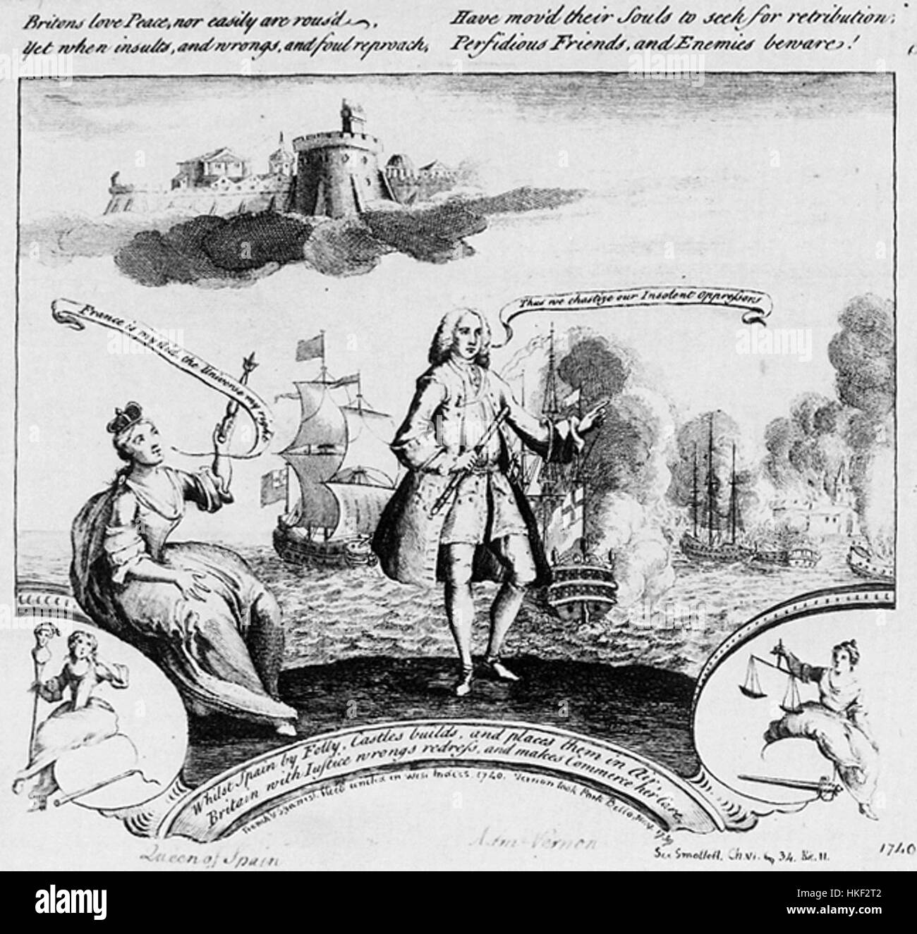 This 1740 caricature of Vernon captures the humor and satire of 18th ...
