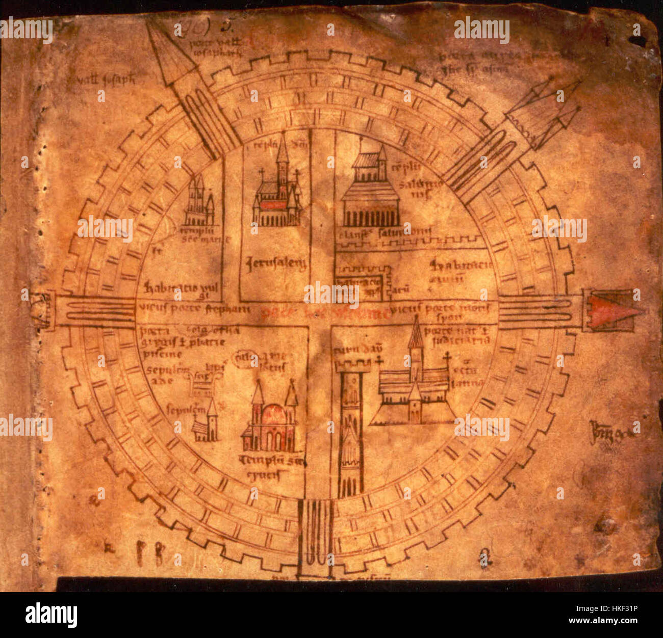 This historical map of Copenhagen depicts the city's development and ...