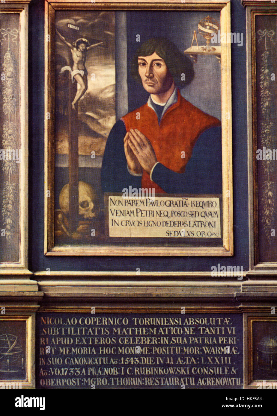 The Copernicus epitaph at St. John’s Church in Toruń commemorates the ...