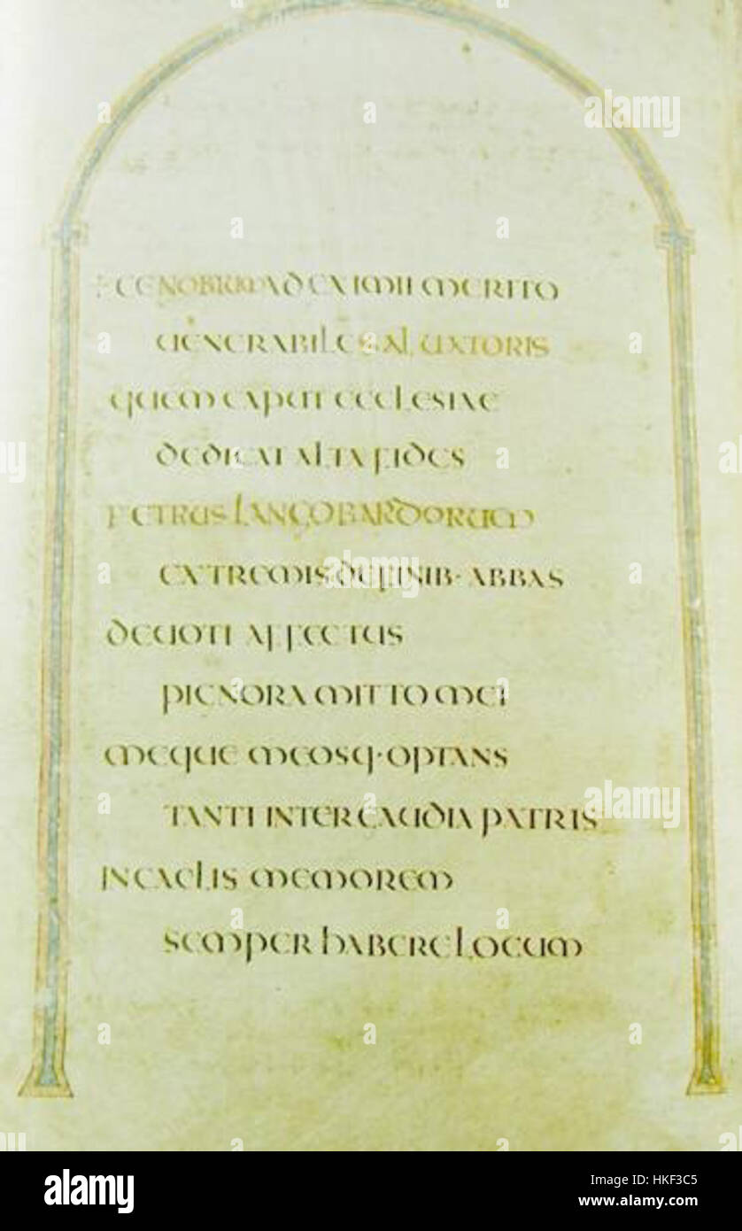 The Codex Amiatinus, specifically its dedication page, is an important ...