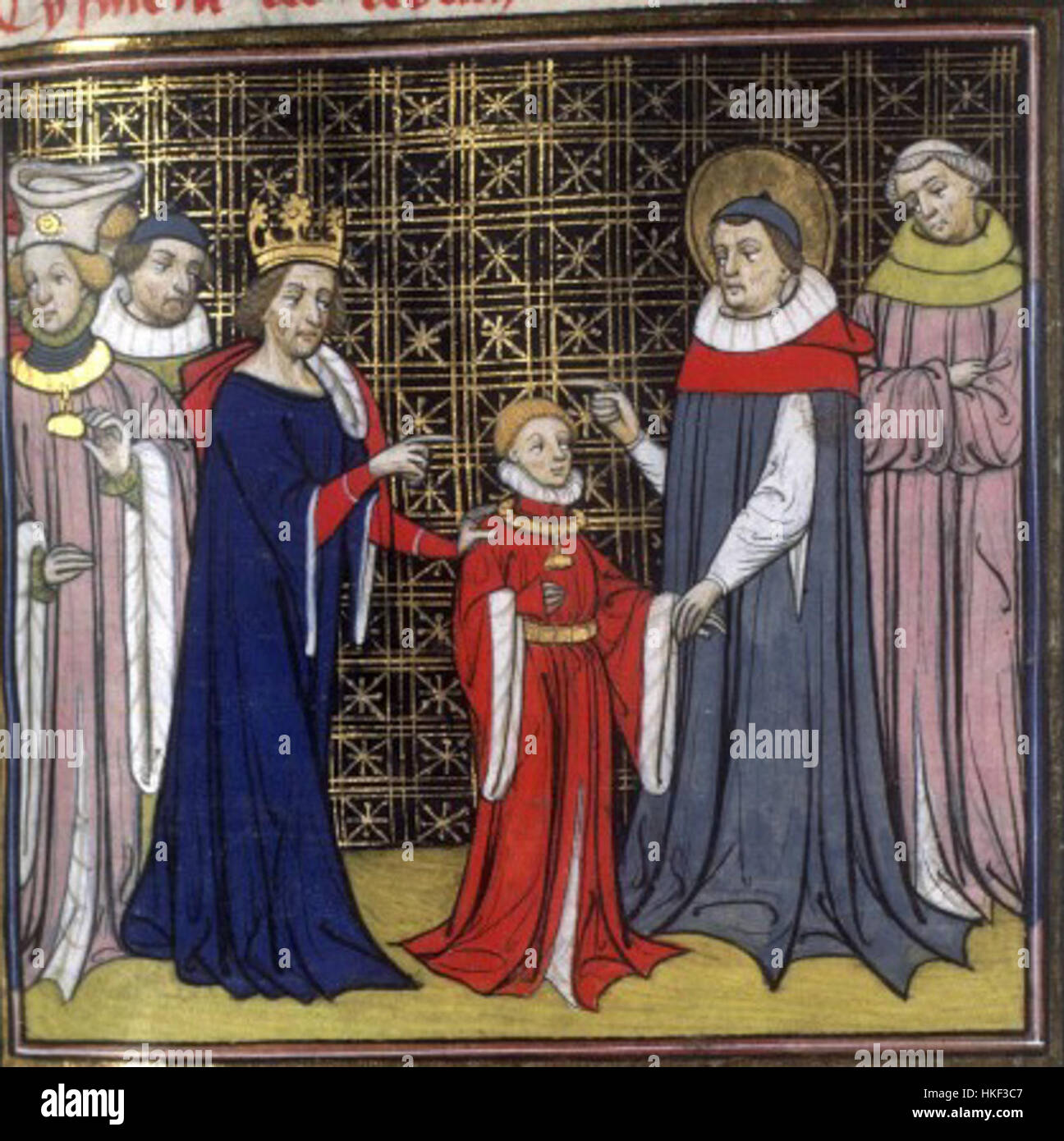 Clotaire II Dagobert Ier et saint Arnoul Stock Photo - Alamy