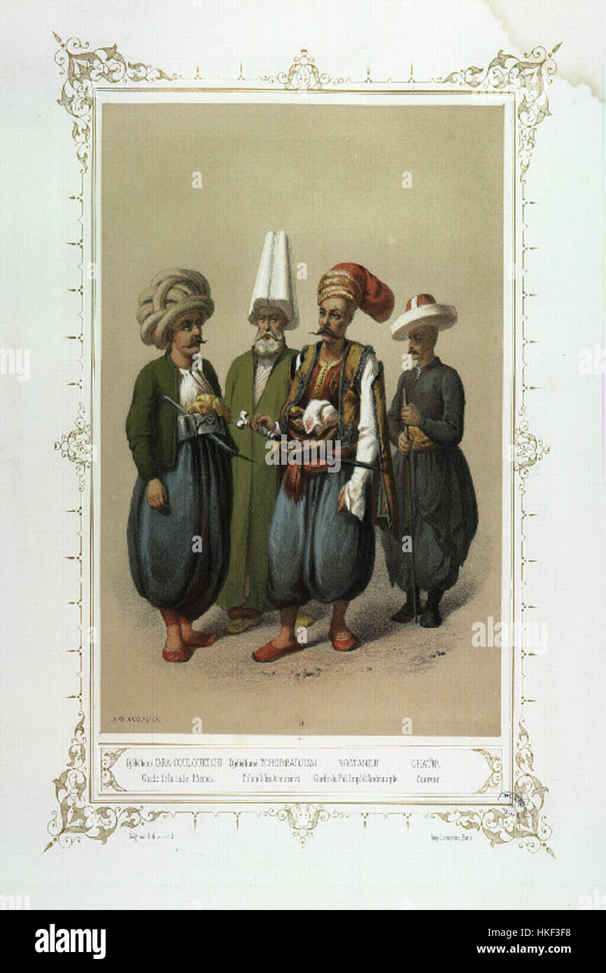 Jean Brindisi's 'Coloured Illustrations of Ottomans' from 1855 presents ...