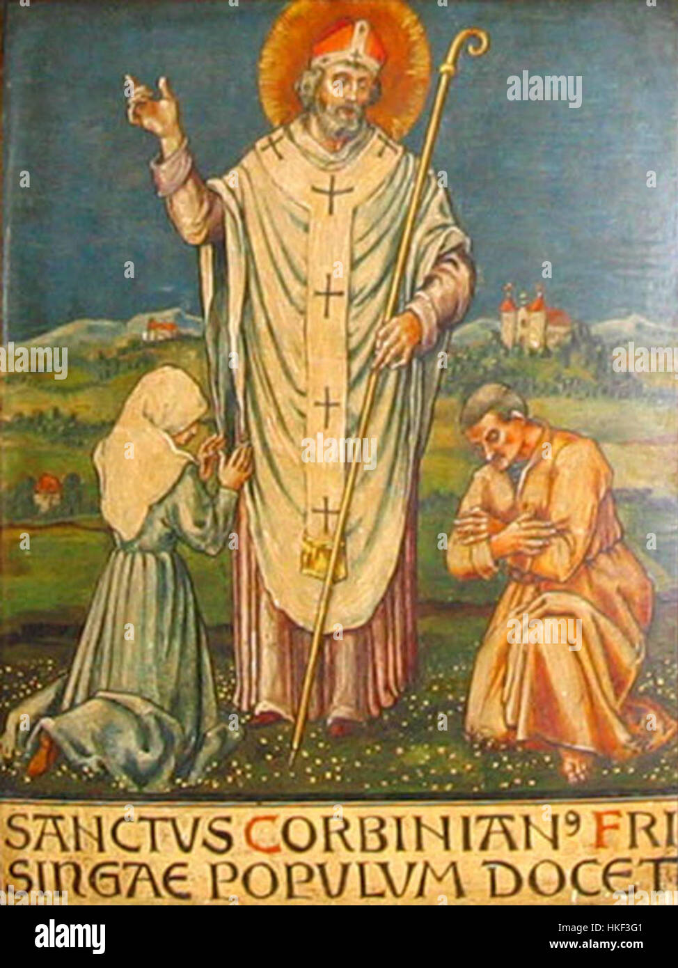 The 'Corbinian panel' is a detailed artistic work that serves as both a ...