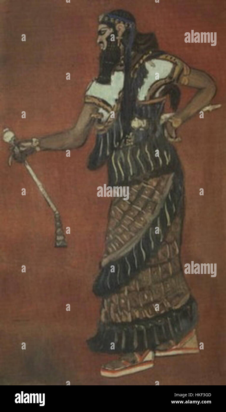 Costume of Olophernus by V.Serov (1909 Stock Photo - Alamy